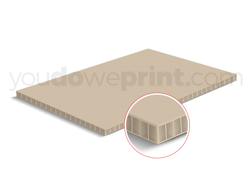 Impression Panneau Carton Composite Brun Falconboard® | youdoweprint